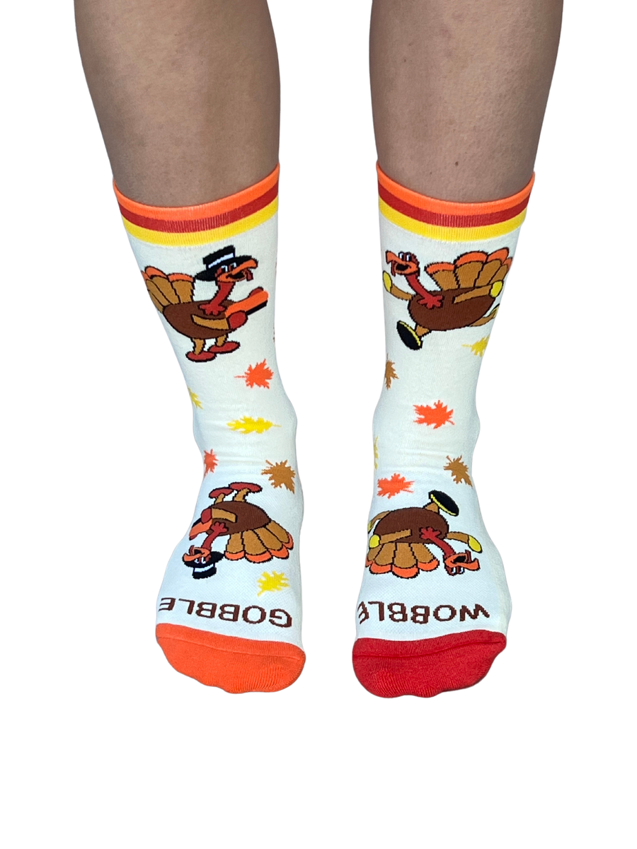 Wobble/Gobble crew socks – My Soxy Feet