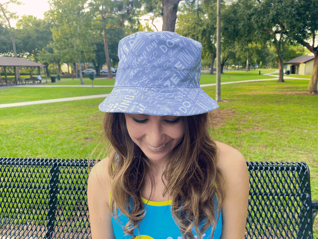 Inspirational Phrases Reversible Bucket Hat – My Soxy Feet